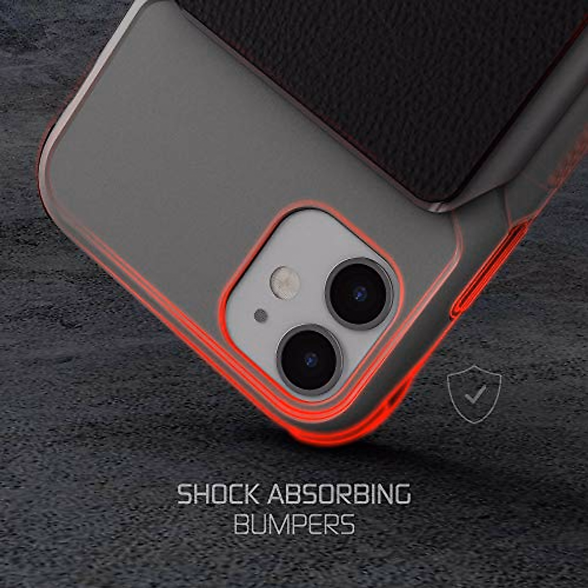 Ghostek EXEC iPhone 11 Wallet Case Credit Card Holder Works with Magnetic Car Mounts Easily Detachable for Wireless Charging Compatible Phone Cover Designed for 2019 Apple iPhone 11 (6.1 Inch) (Black)