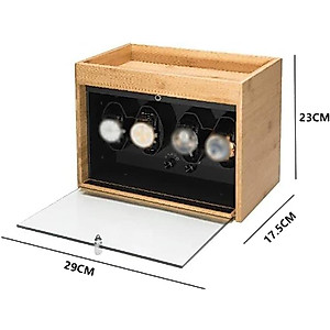 Watch Holder Watch Winder for 4 Automatic Watche Winder Watch Display Box Watch Case Watch Organizer (Color : Yellow) (Yellow)