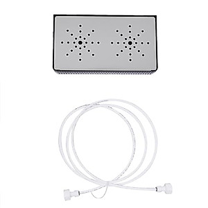 Commercial Milk Frother, 110V 2500W Stainless Steel Espresso Coffee Steam Boiling Water Machine 12L LED Screen Display Electric Milk Foam Machine for Espresso Coffee Tea Dessert