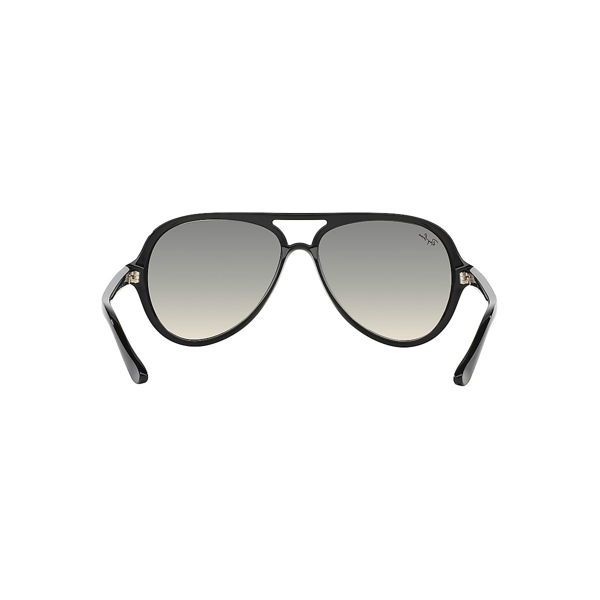 Ray-Ban RB4125 Cats 5000 Sunglasses + Vision Group Accessories Bundle (Black/Clear Gradient Blue (601/3F))