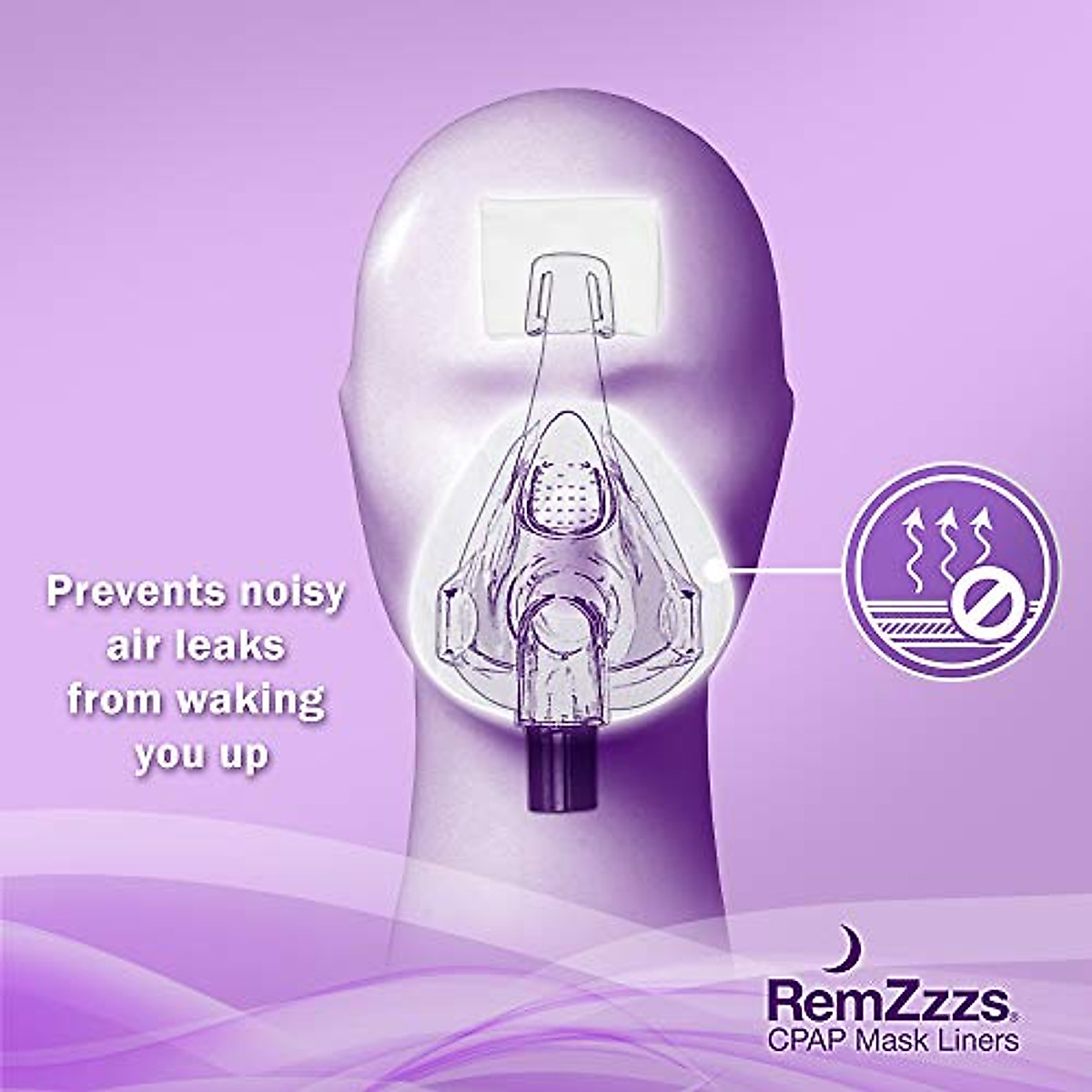 RemZzzs Full Face Cpap Mask Liners (K2-FM) - Reduce Noisy Air Leaks and Painful Blisters - Cpap Supplies and Accessories - Compatible with Resmed Respironics DeVilbiss
