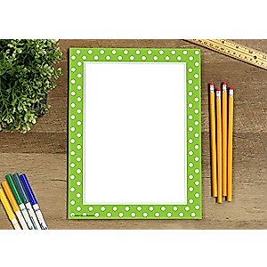 Teacher Created Resources Lime Polka Dot Computer Paper (4765)