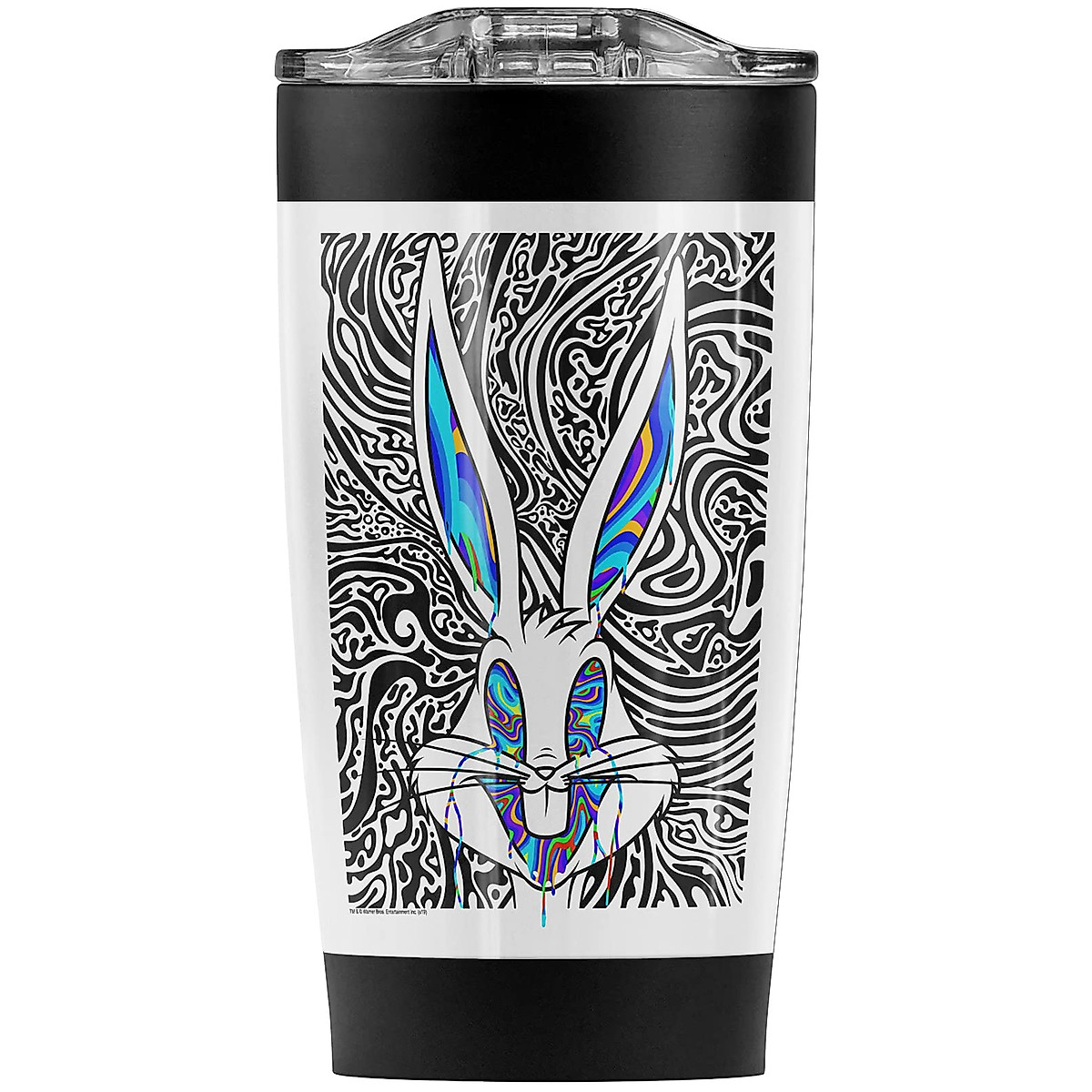 Logovision Looney Tunes Wild Bugs Stainless Steel Tumbler 20 oz Coffee Travel Mug/Cup, Vacuum Insulated & Double Wall with Leakproof Sliding Lid | Great for Hot Drinks and Cold Beverages