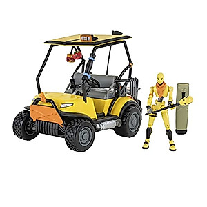 Fortnite Deluxe Feature Vehicle, Crash Test ATK, Electronic RC Vehicle with 4-inch Articulated Dummy Figure, Harvesting Tool, and Accessory - Amazon Exclusive