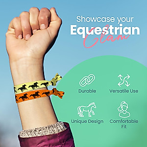 Multi Colored Horse Hair Accessories, Cowgirl Elastics Set, No Crease Hair Ties, Gift for Equestrian