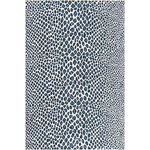 Unique Loom Outdoor Collection Area Rug - Cape Town (6' 1' x 9' Rectangle, Blue/ Olive)