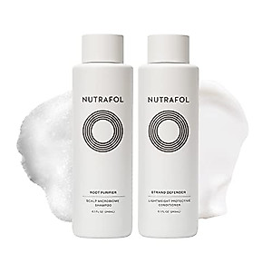 Nutrafol Shampoo & Conditioner I Visibly Improves Hair Volume and Strength by Cleansing a Clogged Scalp and Defending Hair from Damage I Physician-Formulated I Color Safe I 8.1 FL OZ Each