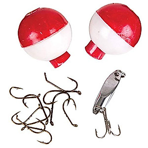 Flambeau Outdoors 6381KA 1-Tray Adventurer Kid's Box with Starter Tackle Kit - Yellow/Blue