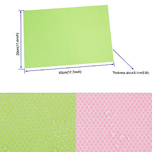 Sulimy Refrigerator Pad 6PCS Shelf Liners Can Be Cut Refrigerator Mats Pad Multifunctional Fridge Pads Closet Cabinet Drawer Table Placemats