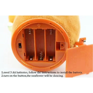 SKSTECH Musical Sing and Dancing Sunflower Soft Plush Funny Creative Saxophone Singing Toy (Pink)(Check Seller Name)