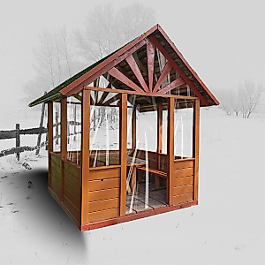 LAMINET Heavy Duty Clear Plastic- 10 Ft. of Glass Clear Plastic Vinyl Protective sheeting for Home, Office, Furniture, Boat, Porch, patios, Greenhouse, DIY and Crafts. 36" X 20', 9 Gauge outdoors!