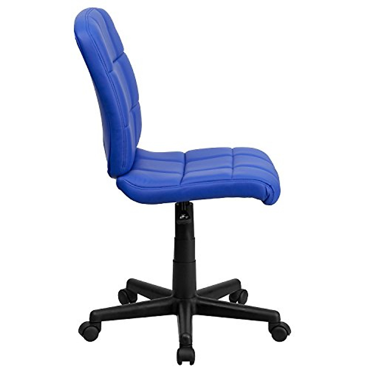 Flash Furniture Mid-Back Blue Quilted Vinyl Swivel Task Office Chair