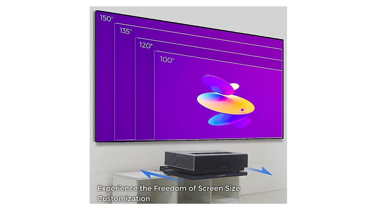 SCREENPRO ST550 Motorized Slider Tray for UST Projectors - Extends to 150"
