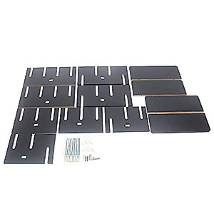 WINUS Wine Holder Rack, Wall Mounted Wine Bottle Display Rack Storage Holder Winery Wall Hanging Home Wine Cellar Rack Beer Wall Decoration Rack, Bottle Glass Holder Shelves (5-Piece Set Black)