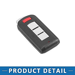 A ABSOPRO Keyless Entry Remote OUC644M-KEY-N Key Fob for Mitsubishi Outlander 2008-2018