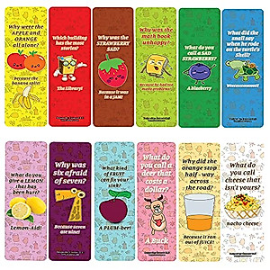 Creanoso Funny Jokes Lunchbox for Kids Bookmarks (10-Sets X 6 Cards) – Daily Inspirational Card Set – Interesting Book Page Clippers – Great Gifts for Adults and Professionals