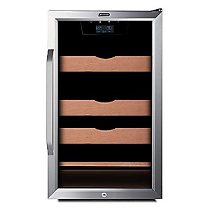 Whynter CHC-421HC 4.2 cu. ft. Cigar Cabinet Cooler Humidor with Built-in Heating & Cooling System, Humidity Temperature Control and Spanish Cedar Shelves