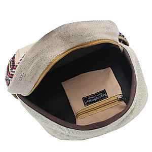 KayJayStyles Handmade Natural Hemp Nepal Backpack Purse Small Lightweight Daypack (Elephant)