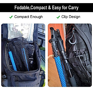 PLUSINNO Floating Fishing Net for Fly, Kayak, Catfish, Bass,Steelhead, Salmon, Trout Fishing, Portable Foldable Collapsible Telescopic Fish Landing Net, Fishing Gifts for Men Dad Grandpa