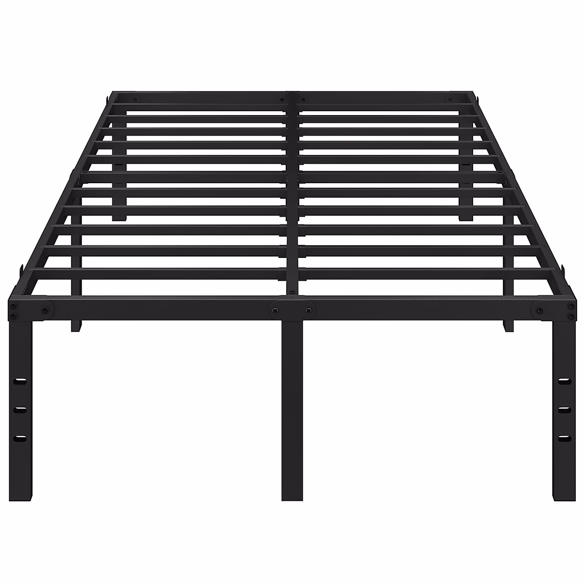Yaheetech 18 Inch Full Bed Frames Heavy Duty Metal Platform Bed with Under Bed Storage, No Box Spring Needed, Easy Assembly, Sturdy Steel Slat Support, Black