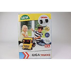 Lena Ksmtoys Construction Toys Powerful Giants Toy Garbage Truck with Garbage and Recycle Bin and Dumpster in Yellow and Black Toys for Boys or Girls Age 3+