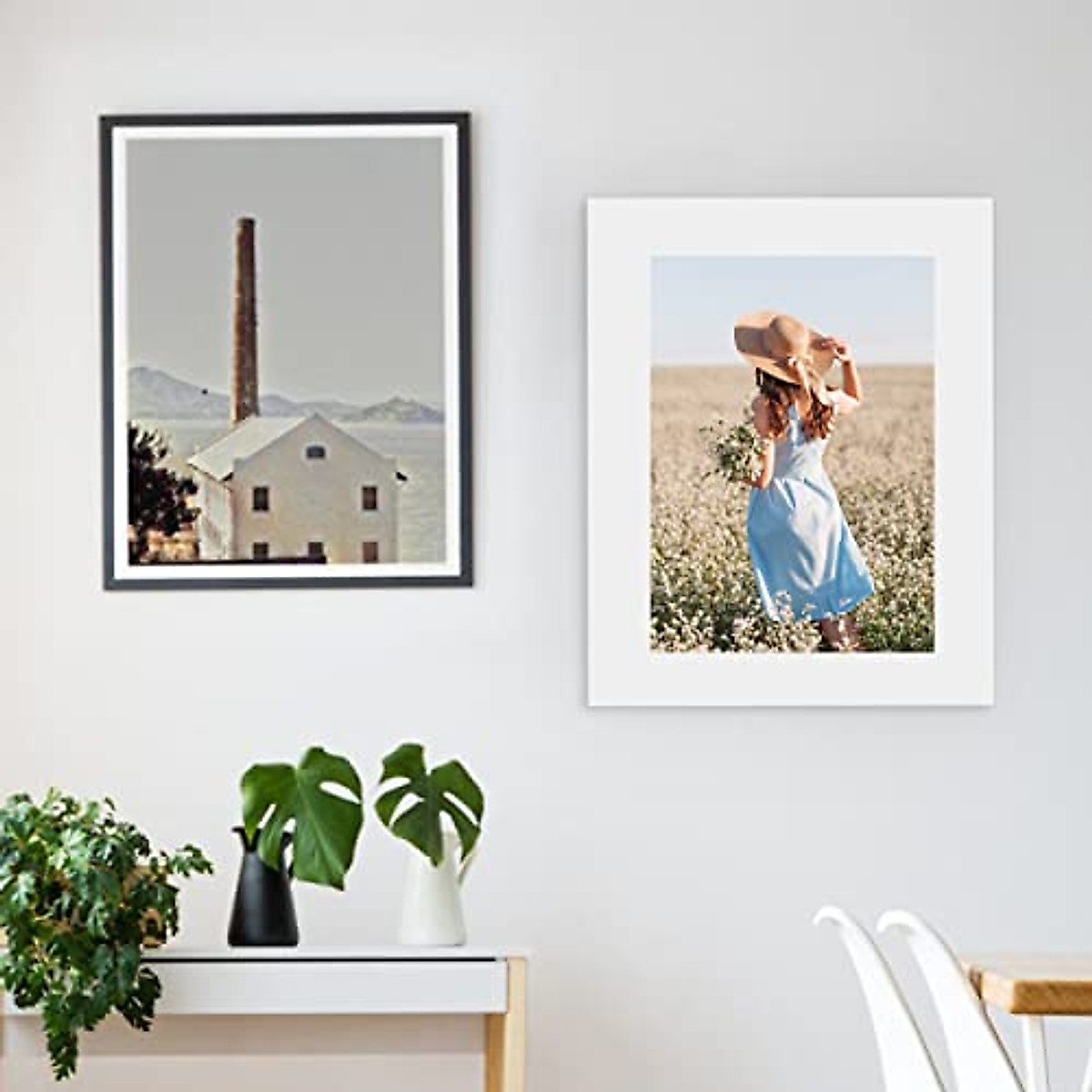 Somime 10 Pack 16x20 White Backing Boards, Uncut Mat Board 16x20, Acid Free Backerbords for 11x14 Photos, Pictures, Artwork and Paints