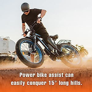 SENADA Electric Bike for Adults 48V 17.5Ah Fat Tire Electric Bikes,1000W 26" x 4" Snow Beach Ebikes for Adults 30MPH Adult Electric Bike Long Range 40-65 Miles 21-Speed Archon-Pro EBike,UL Certified