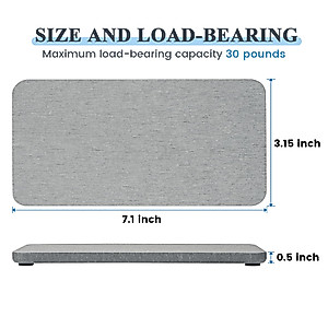 Water Absorbing Stone Tray For Sink,2 Pack Instant Dry Sink Organizer Bathroom,Fast Drying Stone Sink Tray,Fast Drying Sink Caddy（Grey)