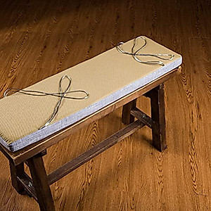 FAJIAYI Cushions 31x14 Inches Non-Slip Memory Foam Bench Cushion for Indoor,Outdoor,Garden Furniture Waterproof Replacement Seat Cushions for All Seasons