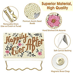 Happily Ever After Clutch Purse Bridal Shower Gift for Bride To Be - THE BEADED LILY