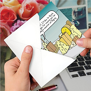 NobleWorks Hysterical Birthday Greeting Card with 5 x 7 Inch Envelope (1 Card) BdayCheese Aging C10299BDG