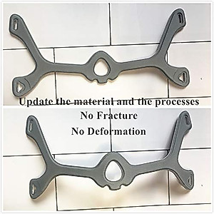 2-Pack Fabric Frame Compatible with Wisp Nasal Mask – Without Headgear Gray Color