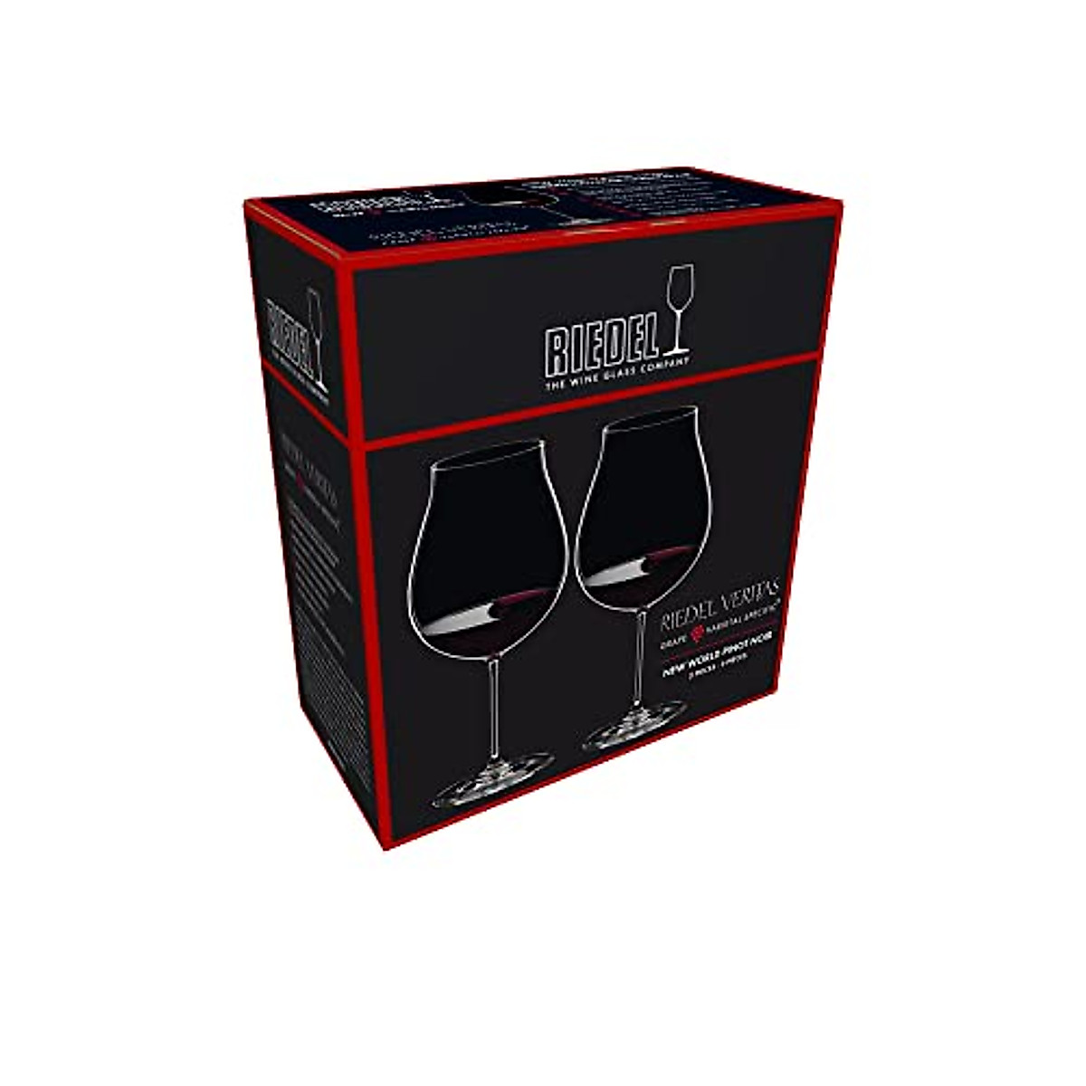 Riedel Veritas Pinot Noir Glass, 2 Count (Pack of 1), Clear