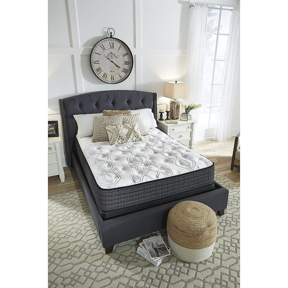 Signature Design by Ashley Twin Size Limited Edition 11 inch Plush Hybrid Mattress with Lumbar Support Gel Memory Foam