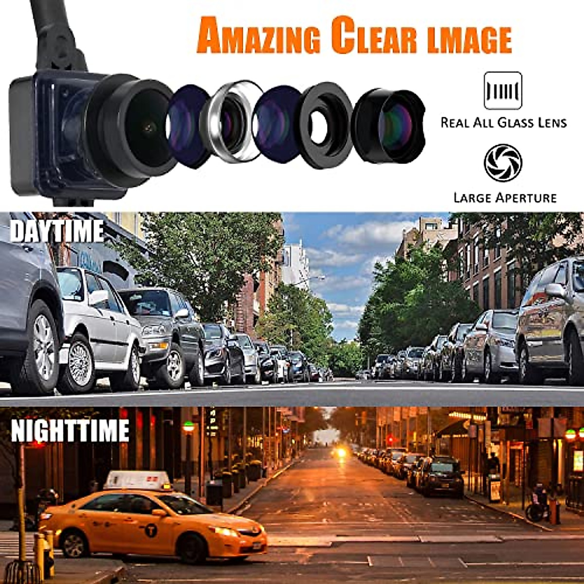 Rear Back Up Camera Compatible with 2011-2013 Jeep Grand Cherokee Dodge Durango Replace 56054059AD 56054059AE 56054059AC 56054059AF