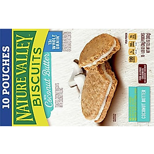 Nature Valley Biscuit Sandwiches, Coconut Butter, Snack Value Pack, 10 ct, 13.5 OZ