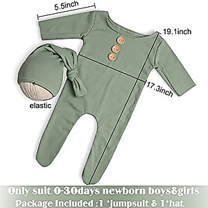 Newborn Photography Props Elf Costume Baby jumpsuit With Hats for Baby Boys Girls Photoshoot Outfits