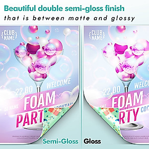 Koala Thin Double Sided Semi-Gloss Photo Paper 8.5X11 Inch 100 Sheets 32LB for Inkjet and Laser Printer for Menu Flyer Print