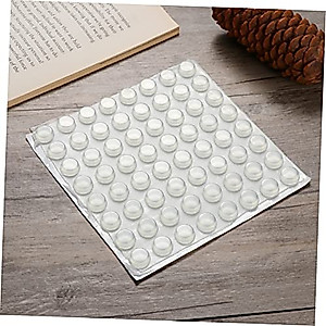 Ciieeo 128 Pcs Cabinet Door Pads Cupboard Bumper Pads Cabinet Stoppers Rubber Silicone Bumpers Cabinet Door Bumpers Cabinet Bumpers Clear Door Stopper Clear Bumpers Car Door Wall Door
