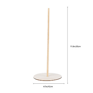 GANAZONO 3pcs Doughnut Bagel Display Doughnut Cake Donut Holder Wood Donut Stand Doughnut Holder Stand Donut Stands for Dessert Table Cart Stand Food Snacks Fried Shelf Wooden Bride