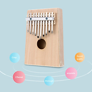 MILISTEN Kalimba Thumb Piano 10 Keys Mbira 10 Tone Finger Piano DIY Kit African Musical Instrument for Beginners Kids Adult Hand Painting Supplies