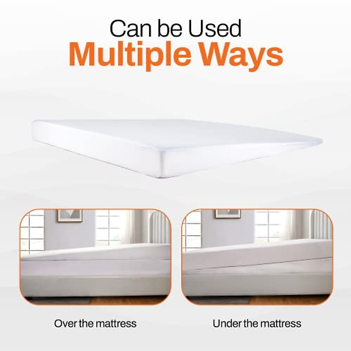 Cheer Collection Acid Reflux Bed Wedge Mattress Topper for Sleeping - Gentle Incline Mattress Elevator with Gel-Infused Memory Foam Top to Elevate Head and Upper Body - California King (72" x 84")