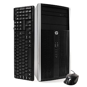 HP Desktop Computer 6300 Tower Intel Core i7 3770 3.4GHz 8GB DDR3 Ram 3T Hard Drive Windows 10 Professional (Renewed)
