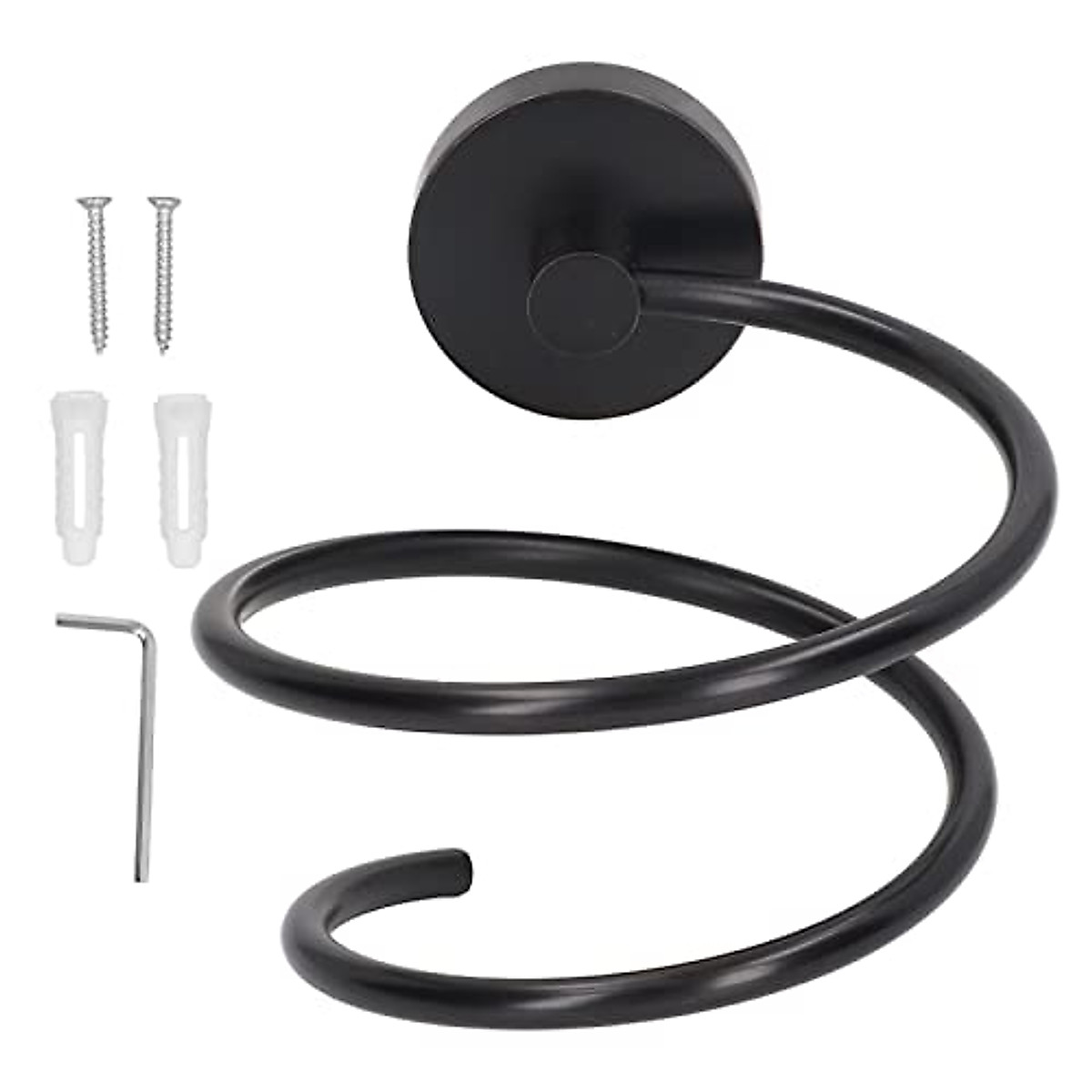 Blow Dryer Holder, Hair Dryer Rack Keep Large Bearing Capacity 304 Stainless Steel Rust Proof for Bathroom (ORB)