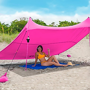 Red Suricata Cup Holder for Drinks – Accessory for Sun Shade Canopy Tent – Attaches to Tent Pole – Holds one Beverage (Cup, Bottle or Can)