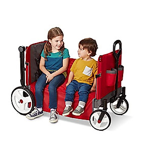 Radio Flyer Convertible Stroll 'N Wagon, Red