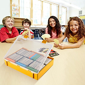 ALCYON Baseball Cards Storage Box, 2200+ Football Card Holder Organizer Case Compatible with Against Maturity, C.A.H MTG Deck/for Against Humanity/for Magic The Gathering Sports Cards (Box Only)