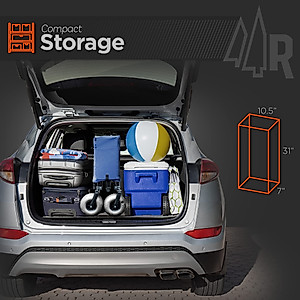 Rangland Beach Wagon with Big Wheels for Sand - All Terrain Steel Frame Utility Cart with 9" Pneumatic Tires, Collapsible Folding Design (Sand Warrior RX800)