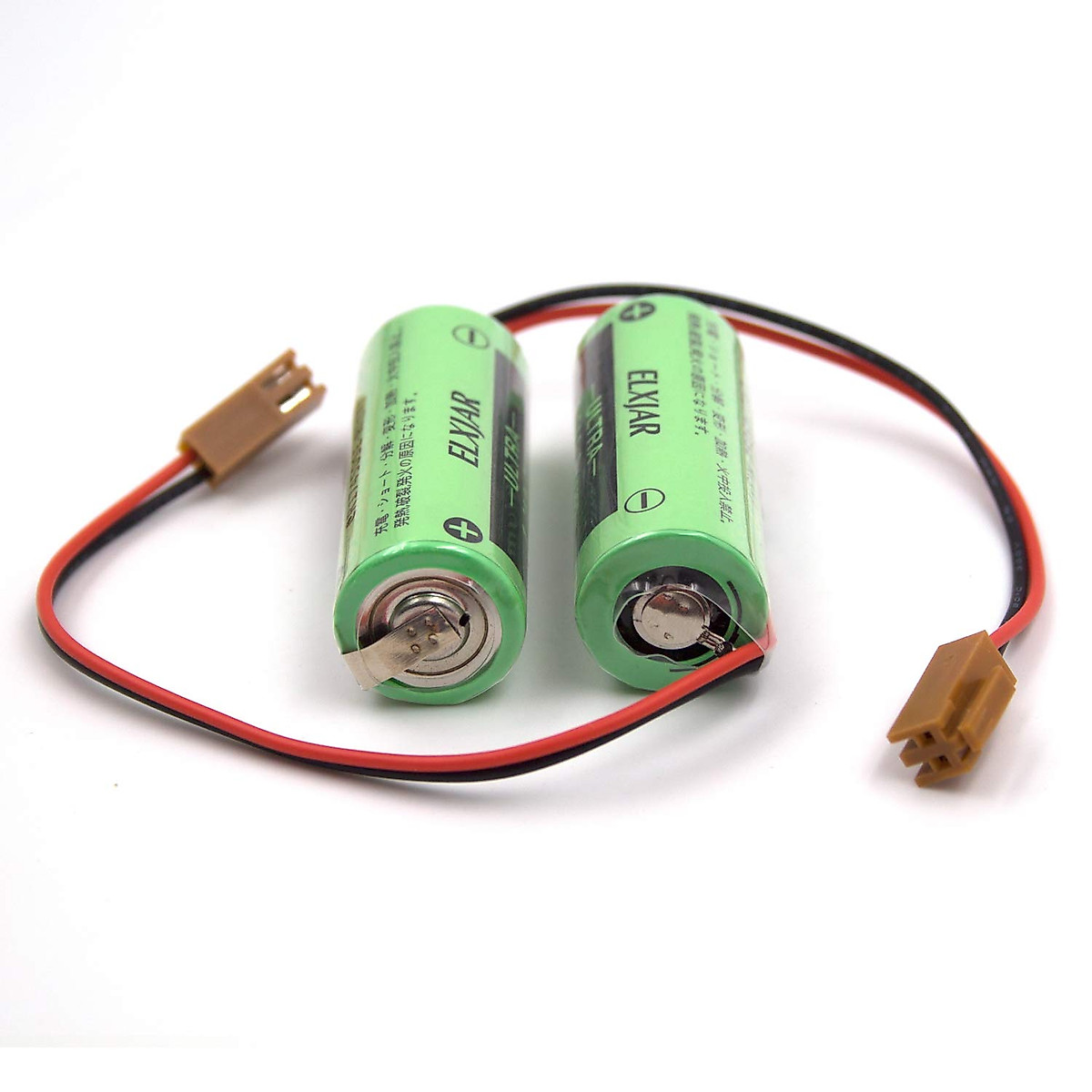 (2-Pack) 3V 2200mAh PLC Replacement Battery for SANYO CR17450SE-R A98L-0031-0012 - CR17450-17450, FANUC CNC Series Power Mate iD, PowerMate iH, 0i-B/0i-Mate-B, 15-B, 15i-A, 15i-B, 16/18-B, 16i/18i/21i