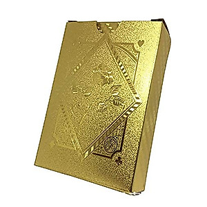 Jucoan 6 Decks of Playing Cards, Waterproof Plastic Poker Cards, Gold Foil Playing Cards for Party Game, Poker Size, Standard Index, (2 Gold, 2 Silver, 2 Pink)